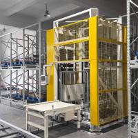 China 2000kg Barcode Guided Pallet Stacker Crane for AS/RS Automated Pallet Storage for sale