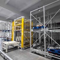 China 2000kg Barcode Guided Pallet Stacker Crane for AS/RS Automated Pallet Storage for sale