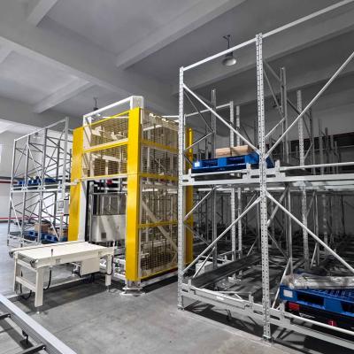 China 2000kg Barcode Guided Pallet Stacker Crane for AS/RS Automated Pallet Storage for sale