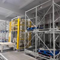 China 2000kg Barcode Guided Pallet Stacker Crane for AS/RS Automated Pallet Storage for sale