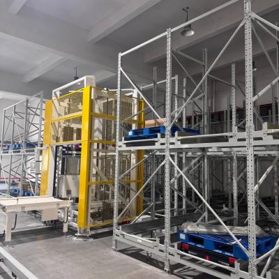 China 2000kg Barcode Guided Pallet Stacker Crane for AS/RS Automated Pallet Storage for sale