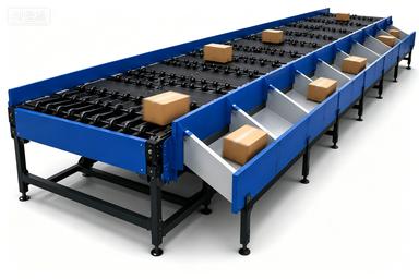 China 150m/Min Pivot Wheel Sorter For Automated Warehouse Parcel Sorting for sale