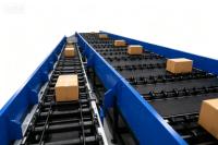 China 4500 - 7200 Parcels/Hour Wheel Sortation System For Courier And Distribution Operations for sale