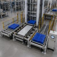 China Lifting Pallet Transfer System Warehouse Conveyor Automated Material Handling System for sale