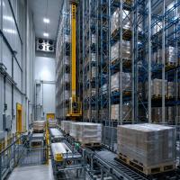 China High Density Auto Storage System 2000kg Load Warehouse Automated Pallet Racking System for sale