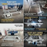 China High Speed Pallet Chain Conveyor 1200kg Chain Conveyor Belt For Pallet Transfer Systems for sale