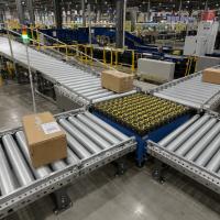 China High Throughput Flexible Wheel Sorter for Warehouse Distribution Centers for sale
