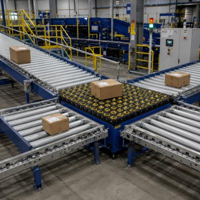 China Low Maintenance Wheel Sorter For Automated Package Handling And Parcel Diverting for sale