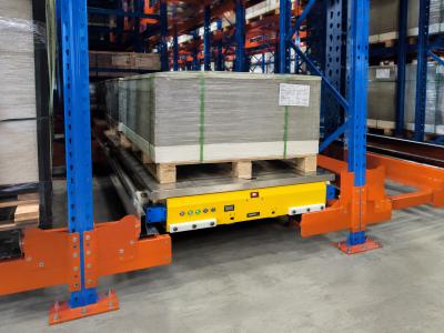 China 1200kg Remote Controlled Two-Way Pallet Shuttle for Deep-Lane Pallet Storage for sale