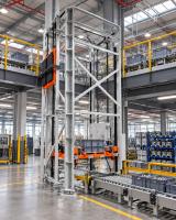 China Limit Protection Rack Pinion Lift Vertical Conveyor Lift Systems For Warehouse Systems for sale