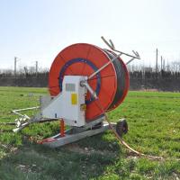 China Small Modern Agricultural Machinery Linear Boom Irrigation System with Hose Reel Diameter 90 cm for sale
