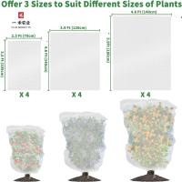 China HDPE Plant Insect Net for Gardening Orchard Vegetable Flower Fruit Drawstring Anti Bird Net Insect Cover for sale