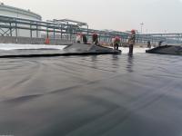 China 500 Micron HDPE Pond Dam Liner for Aquaculture Earch Dam Lining Plastic Liners Geomembrane Prices Fish Farm Installation for sale