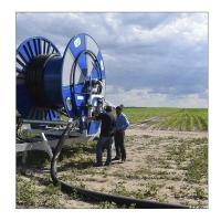 China Direct Supply Jp75-300 Reel Hose Sprinkling Irrigation System Farm Machine Used Farm Water Hose Reel Systems and Improved for sale
