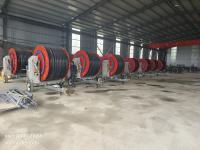 China Durable Agricultural Travelling Irrigator Hard Hose Reel Irrigation Sprinkler Machine with Big Impact Sprinkler Gun for sale