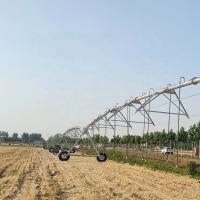 China 98% Efficiency Farm Four Wheel Linear Move Irrigation System Agricultural Equipment 200*160*120 for sale