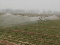 China Advanced 75 cm Diameter Farm Irrigation Traveling Rain Gun with Boom Cart Truss Boom System for sale