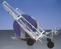 China Powerful Agriculture Hose Reel Irrigation System 236 Cm Diameter Truss Adjustable Spray for sale