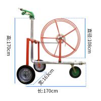 China Movable  Farmland Irrigation Truck Garden Hose Reels And Heavy Rain Gun Sprinkler for sale