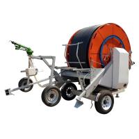 China Metal Agriculture Hydraulic Automatic Self-propelled Water Turbine Hose Reel Irrigation Machine for Farm System for sale