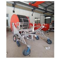 China Metal Irrigation Made Easy 28m Electric Boom Type Hose Reel Irrigation System with Water Turbine and IOT Gearbox for sale