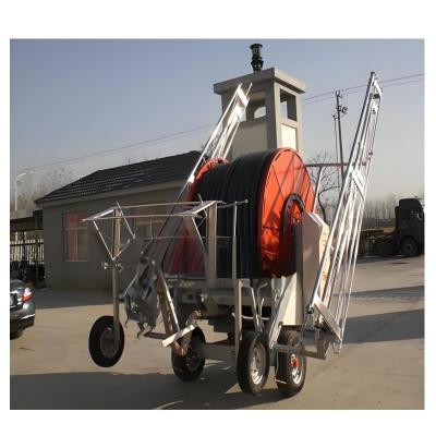 China Smart Farming Solution Automatic Self-Propelled Water Turbine Hose Reel Irrigation Machine with IoT Truss Boom System for sale