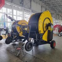 China 86 KG Metal Rain Gun Sprinkler Hose Reel Irrigation System for Sustainable Agriculture for sale