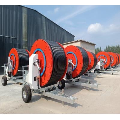 China Metal Rain Gun Sprinkler Hose Reel Irrigation System for Water Utilization in Agricultural Fields for sale