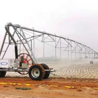 China Automatic Running Metal Agricultural Irrigation Sprinkler System Axial Spray Irrigation Machine for Irrigation System for sale