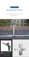 China Professional Farmland Irrigation Durable Metal Rain Gun Sprinkler for Watering for sale