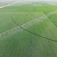 China Advanced Agriculture IoT Energy-Saving Round-Shape Farm Irrigation System for Wheat Soybeans Corn Pasture Plot Irrigating for sale