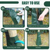 China Green PE PVC Mesh Tarp for 15-20 Gallon Capacity Self-Drip Irrigation Tree Water Bag in Plastic Material for sale