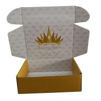 China High Gloss Vanishing Foil Stamper Corrugated Cardboard Mailer Boxes for sale