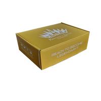 China High Gloss Vanishing Foil Stamper Corrugated Cardboard Mailer Boxes for sale