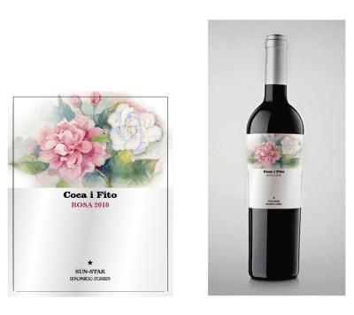 China Anti Ultraviolet UV Spot  Pantone  Retirement Wine Sticker Labels for sale