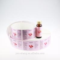 China 100μM Liquor Holographic Vinyl Printable Cosmetic Label Stickers for sale