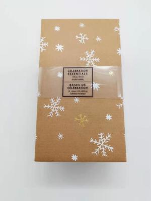 China Snowflake Sleeved Laminated Kraft Paper Corrugated Boxes for sale