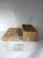China Snowflake Sleeved Laminated Kraft Paper Corrugated Boxes for sale