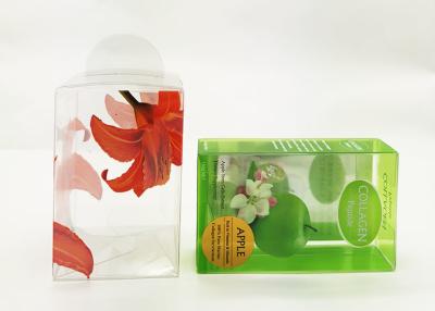 China High Glossiness PET Folding Clear Plastic Gift Boxes With Hanger for sale