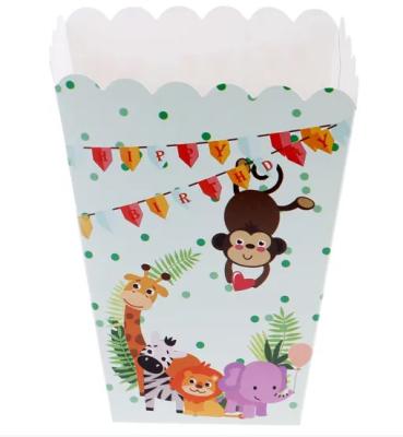 China Nontoxic Duplex Disposable 300g Cardboard Popcorn Box for sale