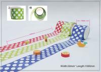 China 15mm Width Biodegradable Watercolor Patterned Washi Tape for sale