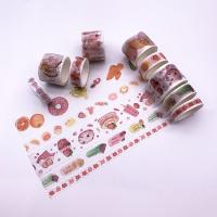China Semi Transparent Endless Cycle Gift Wrapping Decorative Washi Tape for sale