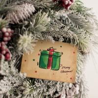 China 11.5x2.5cm Recycled Craft Paper Greeting Card for sale