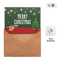 China Colorful Chrismas Custom Foil Greeting Cards With Envelope Sticker for sale