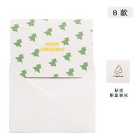 China Unfold 11.5x17cm Merry Christmas CMYK Recycled Kraft Paper Greeting Card for sale