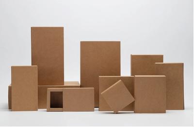 China DIY Logo Vintage Craft  Packaging Box  Kraft Paper Drawer Gift Box for sale