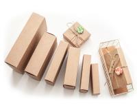 China DIY Logo Vintage Craft  Packaging Box  Kraft Paper Drawer Gift Box for sale