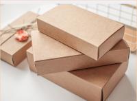 China DIY Printing Small Drawer Brown Kraft Paper Gift Bags With Cover for sale