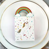 China 8x3x14cm Pony Printed  Cardboard Paper Gift Bags With Handles for sale
