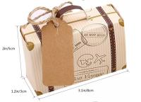 China Suitcase Shaped Paper  Candy Chocolate Bomboniere Boxes for sale
